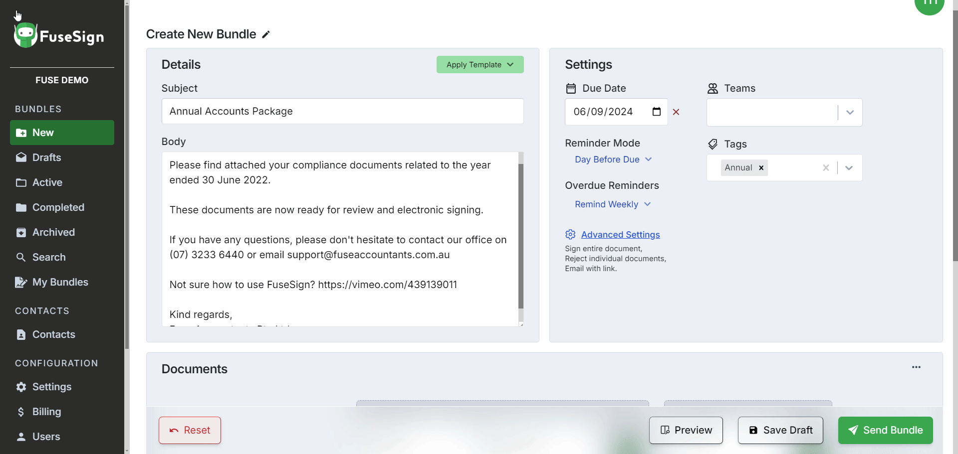 Signature Placement Mode