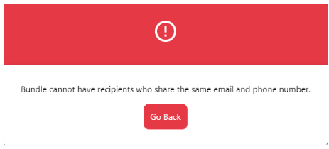 Adding Bundle Recipients