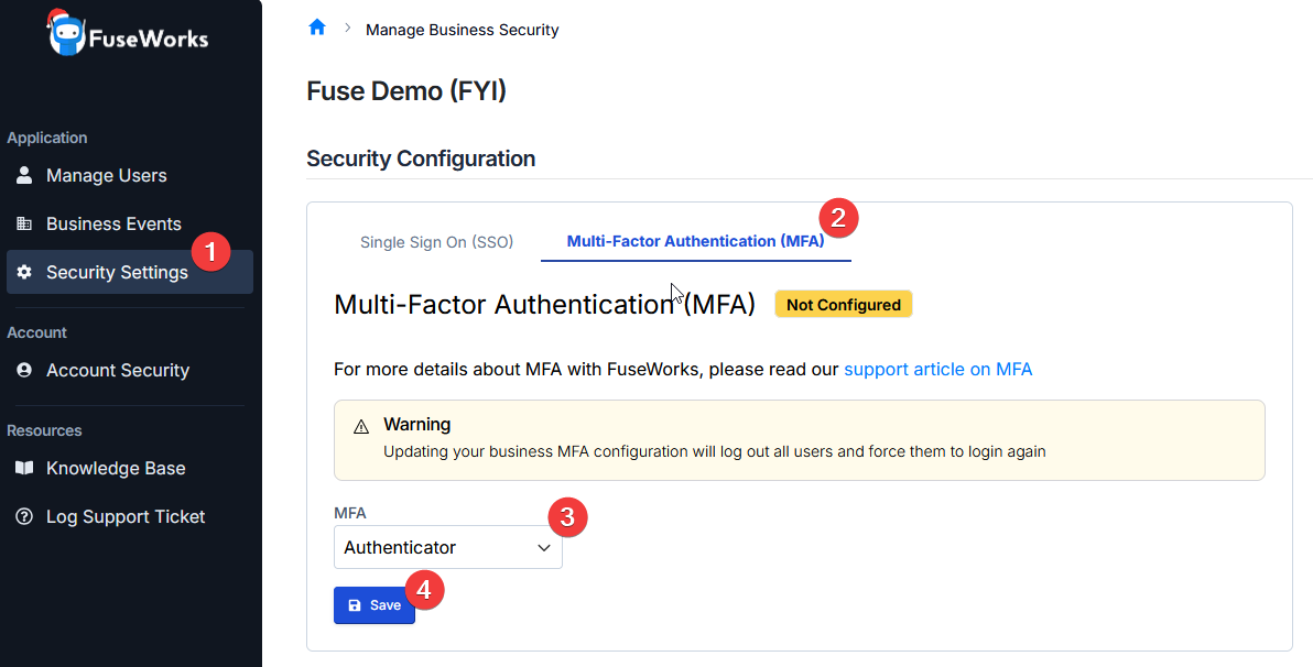 Multi Factor Authentication (MFA / 2FA)
